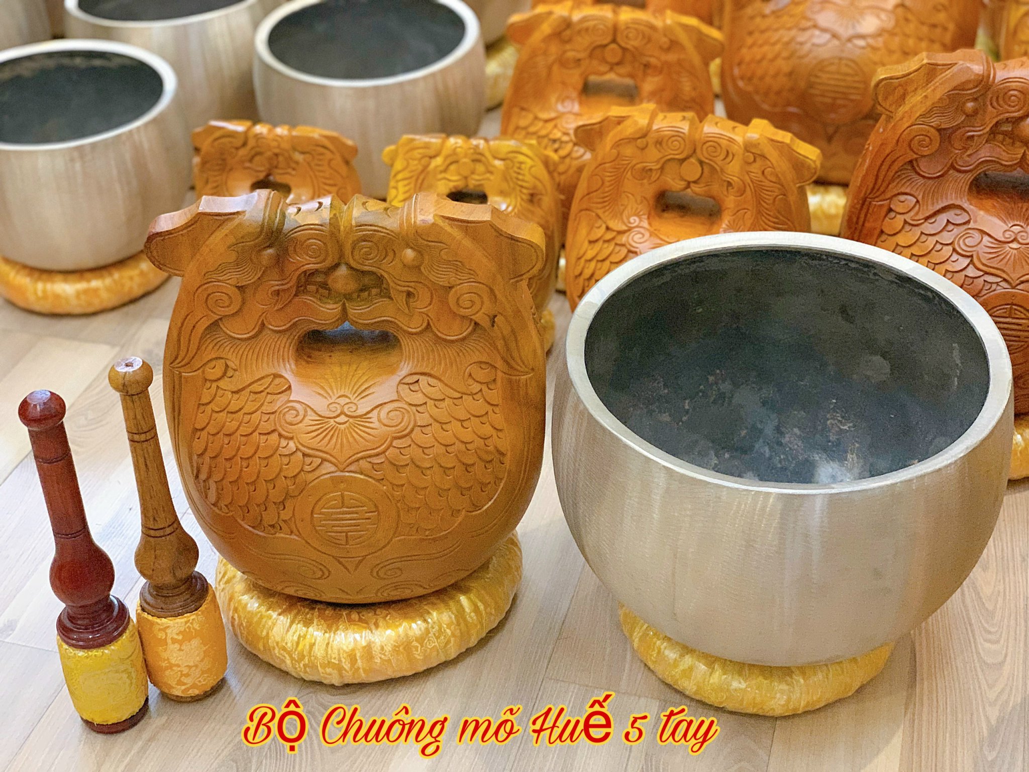 CHUÔNG MÕ TỤNG KINH - Nhạc Cụ Phong Vân