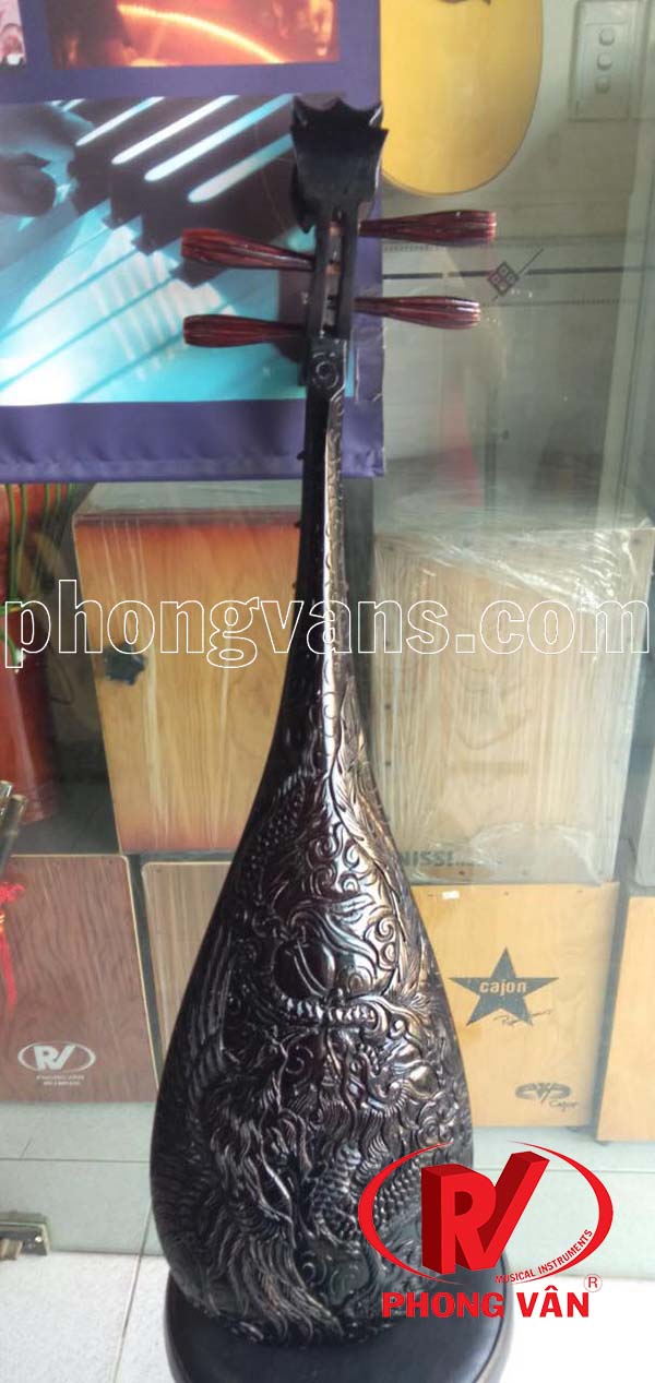 Đàn tỳ bà chạm rồng phượng - NHẠC CỤ PHONG VÂN