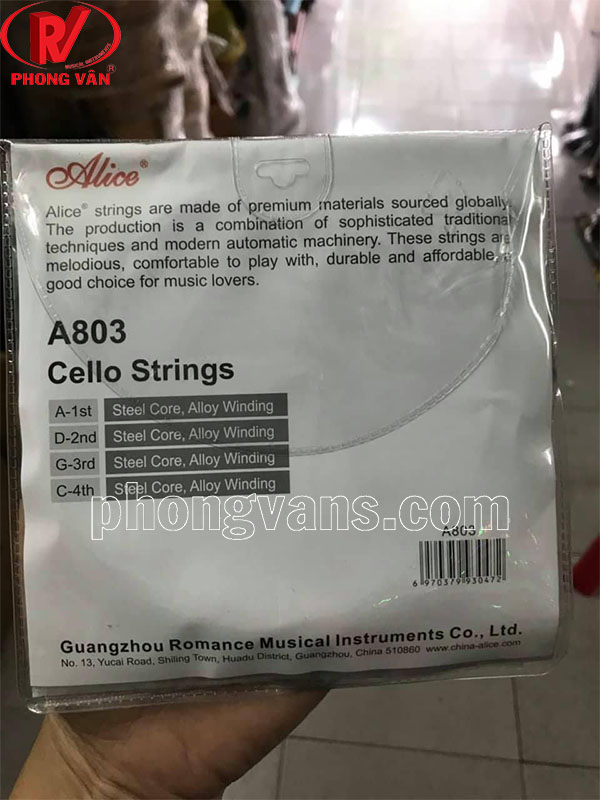 Dây đàn Cello Alice A803 Strings - NHẠC CỤ PHONG VÂN