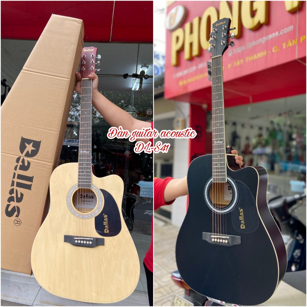Đàn guitar acoustic Dallas DL-S41 chính hãng - Nhạc Cụ Phong Vân