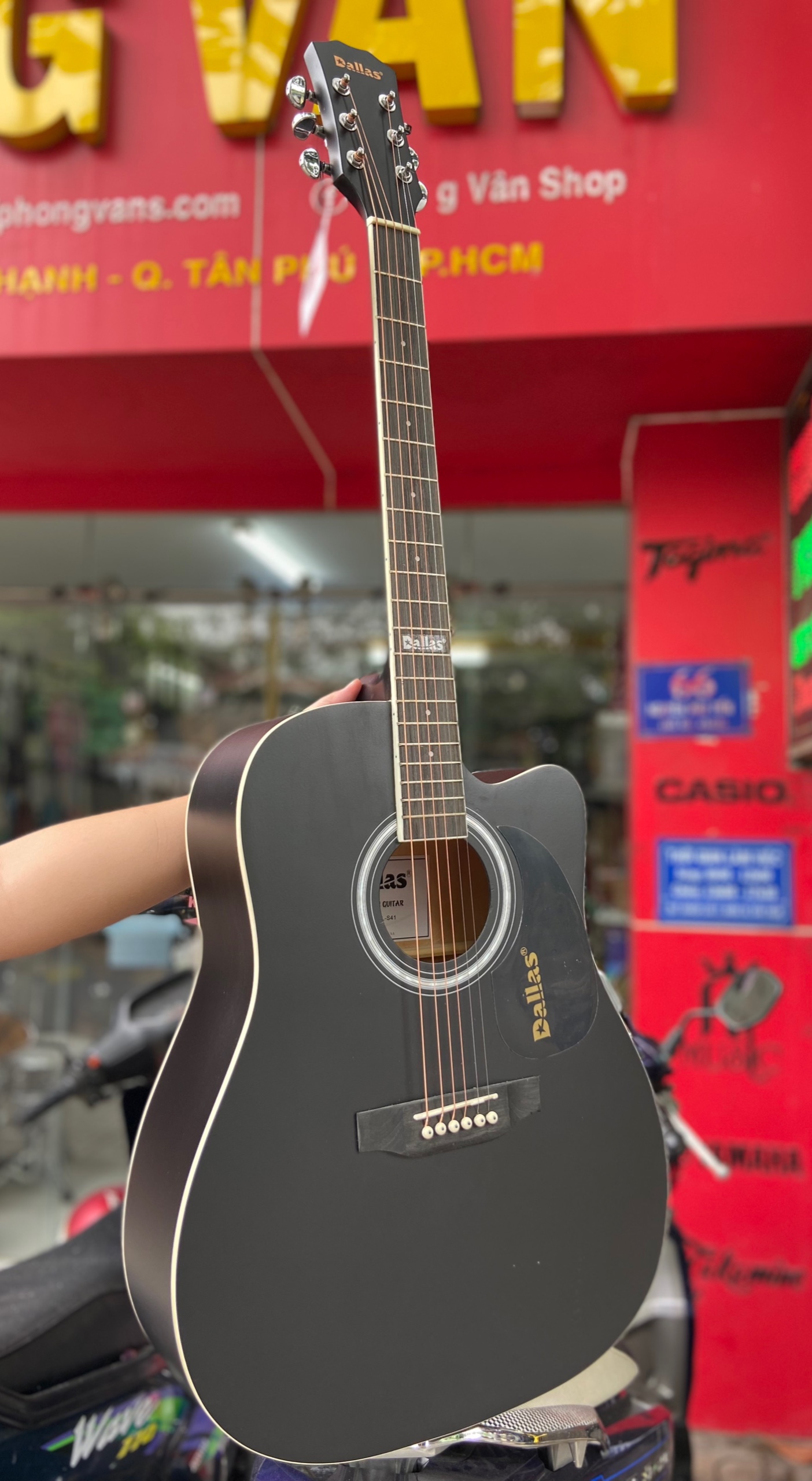 Đàn guitar acoustic Dallas DL-S41 chính hãng - Nhạc Cụ Phong Vân